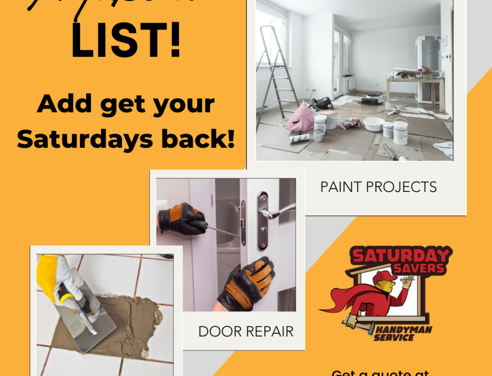 Spring Handyman Fix-ups | Saturday Savers Handyman Service
